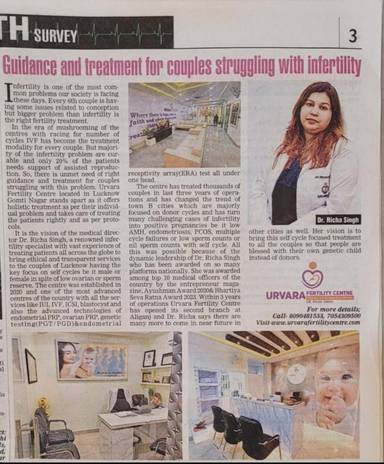 Fertility News & Media | Latest Updates | Urvara Fertility Centre